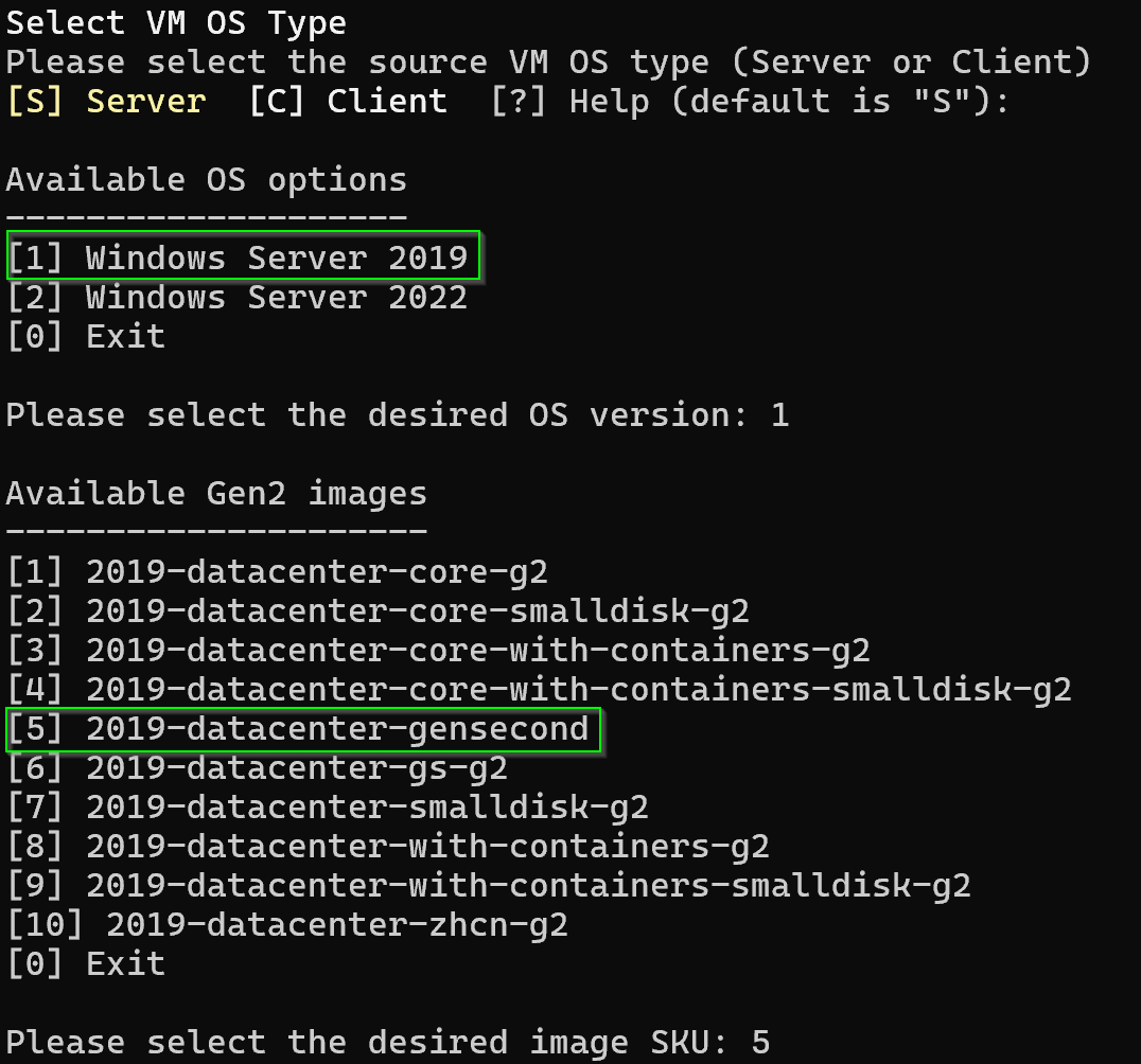 Instrucitons upgrading Azure Gen1 to Gen2 VMs